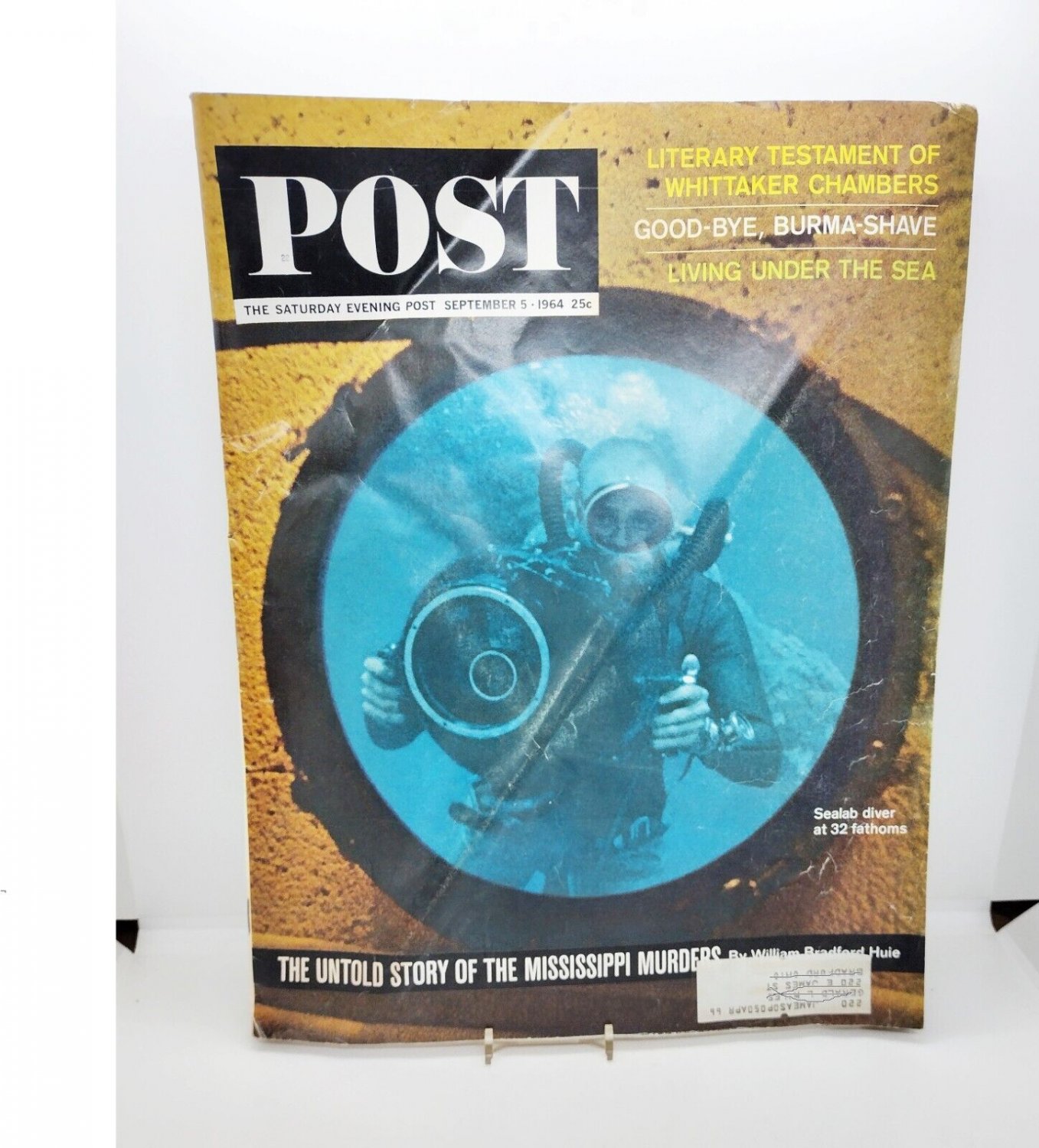 The Saturday Evening Post "Living Under The Sea" September 5th 1964 ...