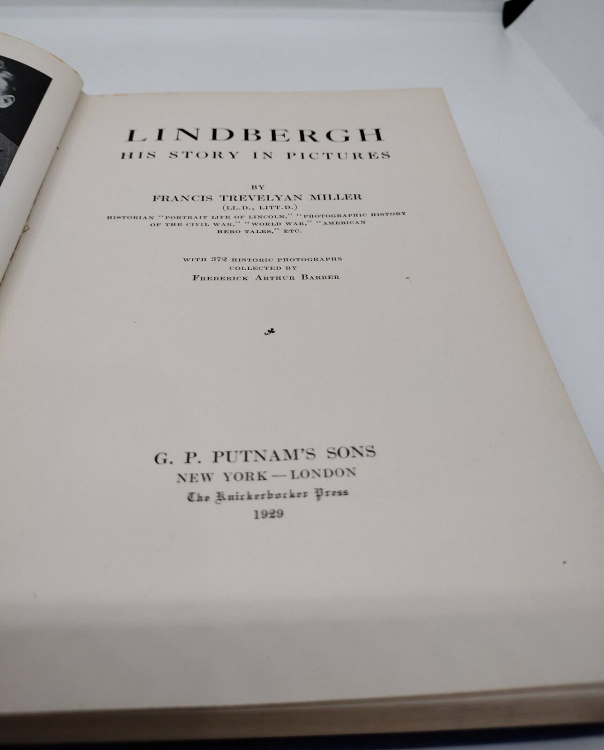Lindbergh His Story in Pictures 1929 By Francis Trevelyan Miller Book