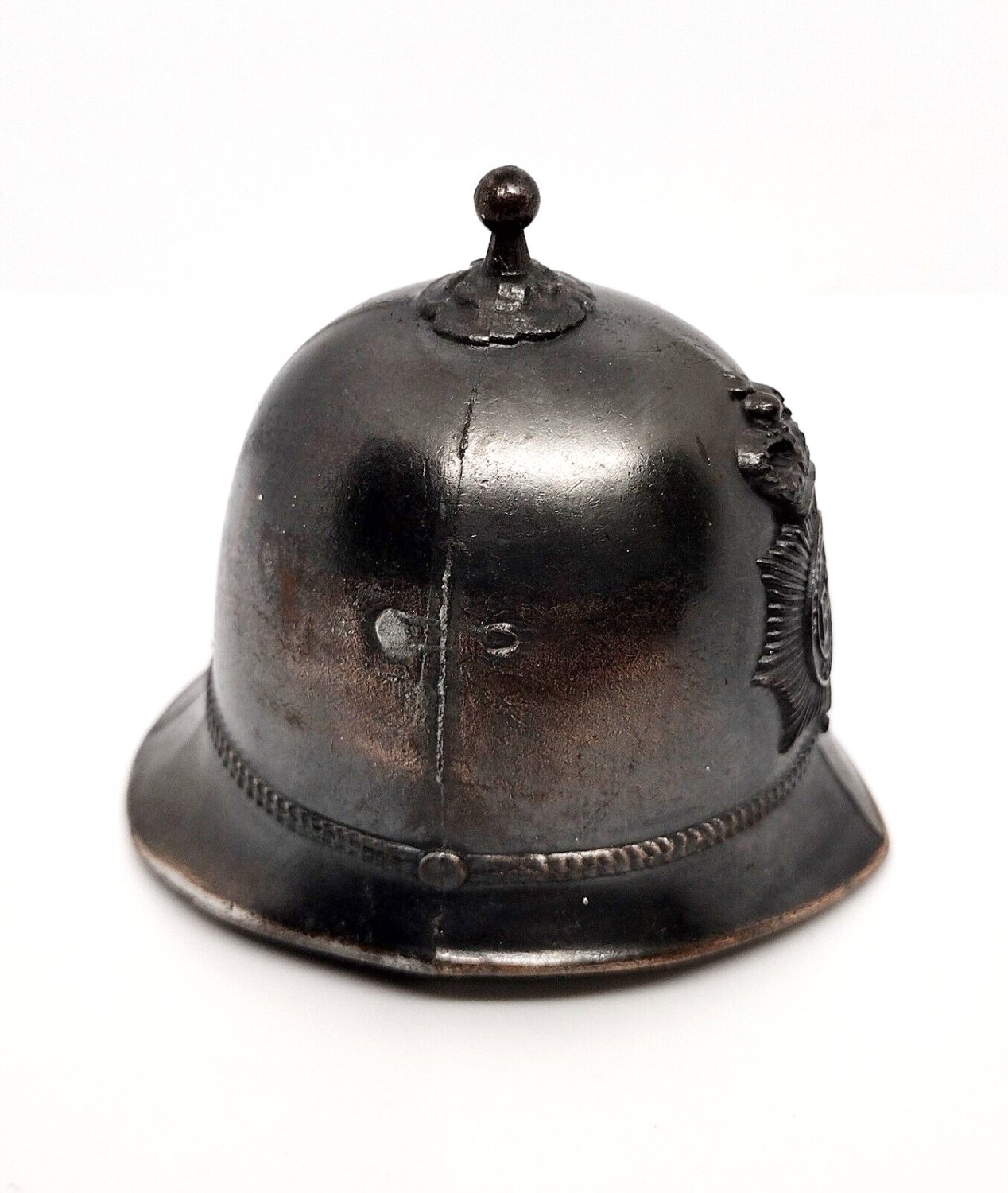 Vintage Metropolitan Police Helmet Bell Made In England For H. Seener Ltd.