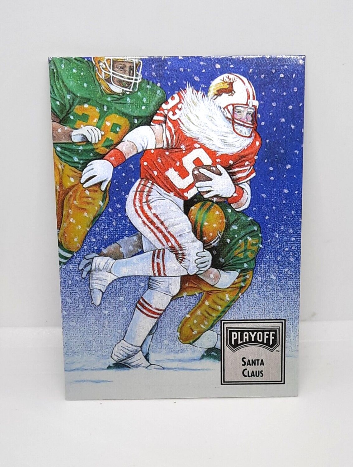 Santa Claus 1993 Playoff Happy Holidays NFL Football Trading Card