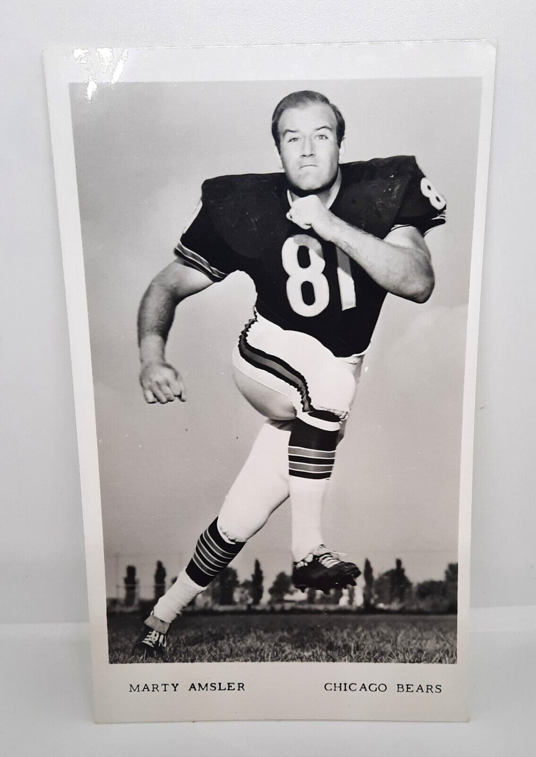 Marty Amsler 60s Chicago Bears Team Issue 3 1/2" X 5 1/2" Glossy Photo
