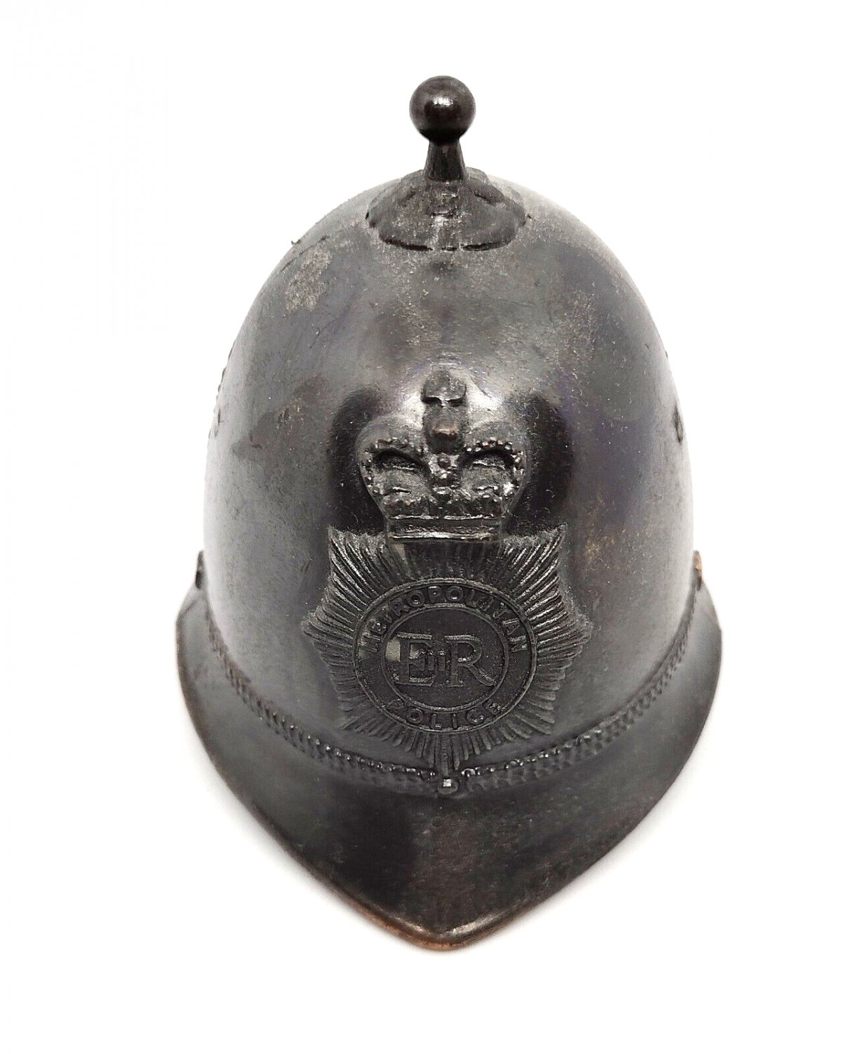 Metropolitan Police Helmet Vintage Brass Made In England Bell