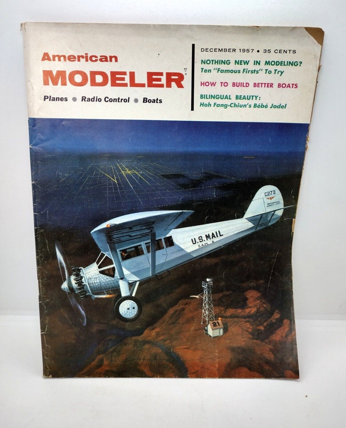 American Modeler Magazine December 1957 - Ryan B-1 Brougham Front Cover