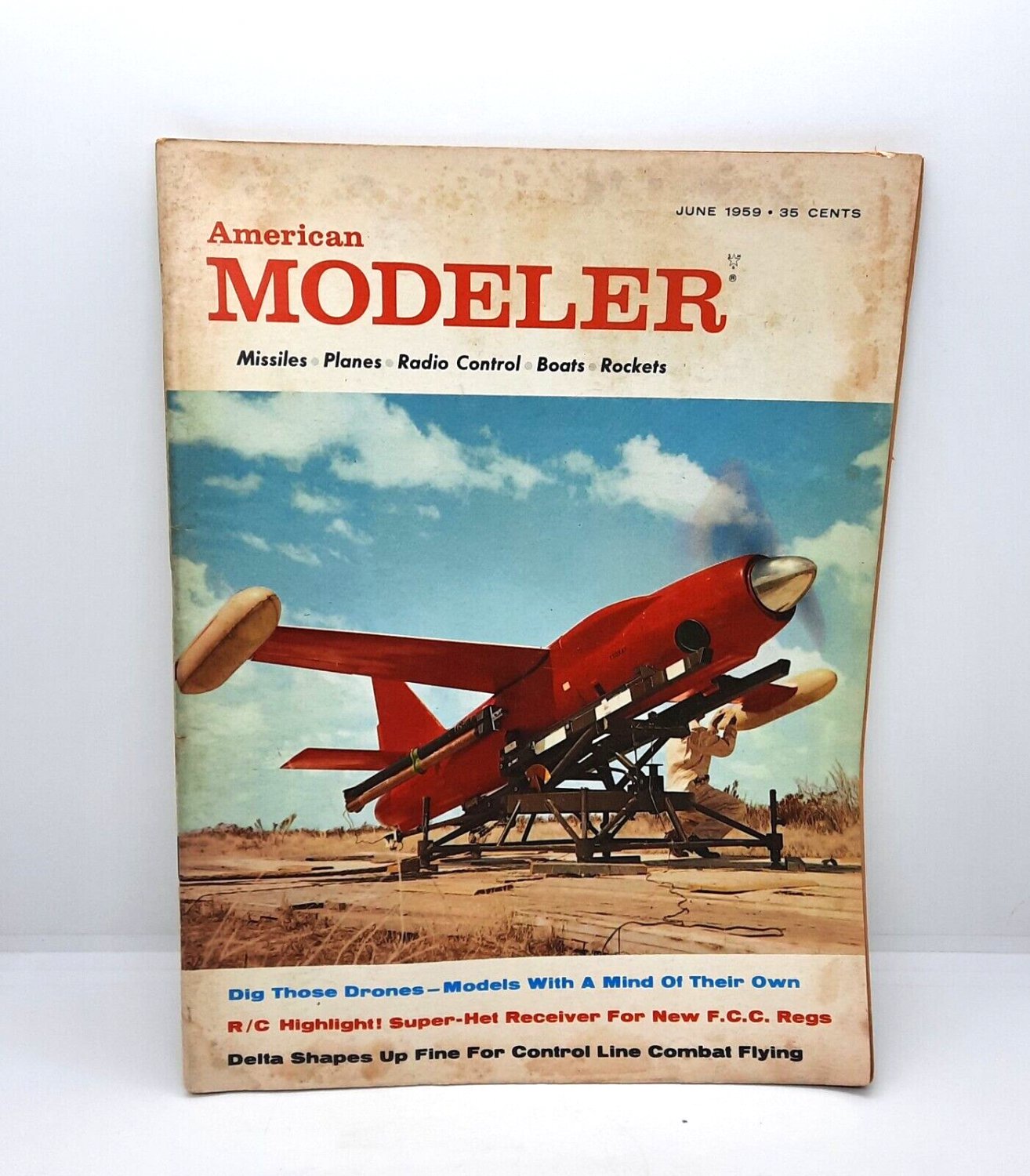 American Modeler Magazine June 1959 - Dig Those Drones Cover
