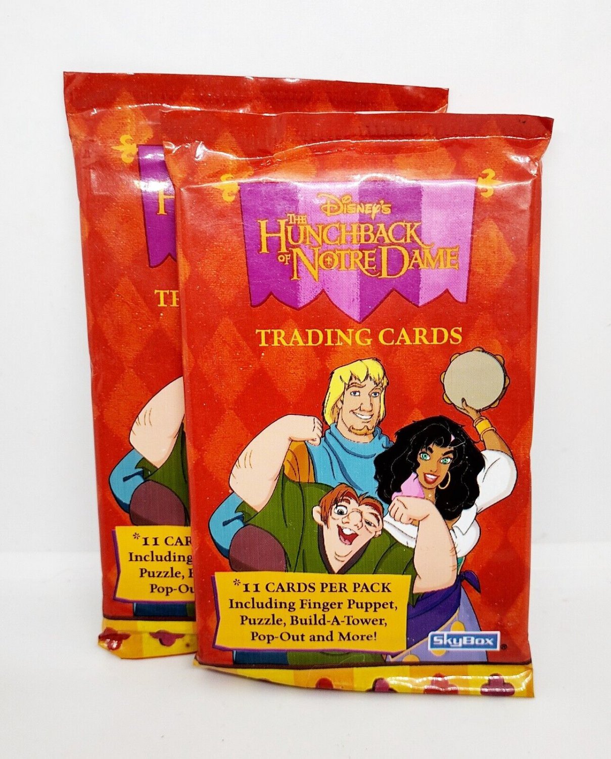 Disney's Hunchback Of Notredame 1996 Skybox Trading Cards - Lot Of 2 Packs