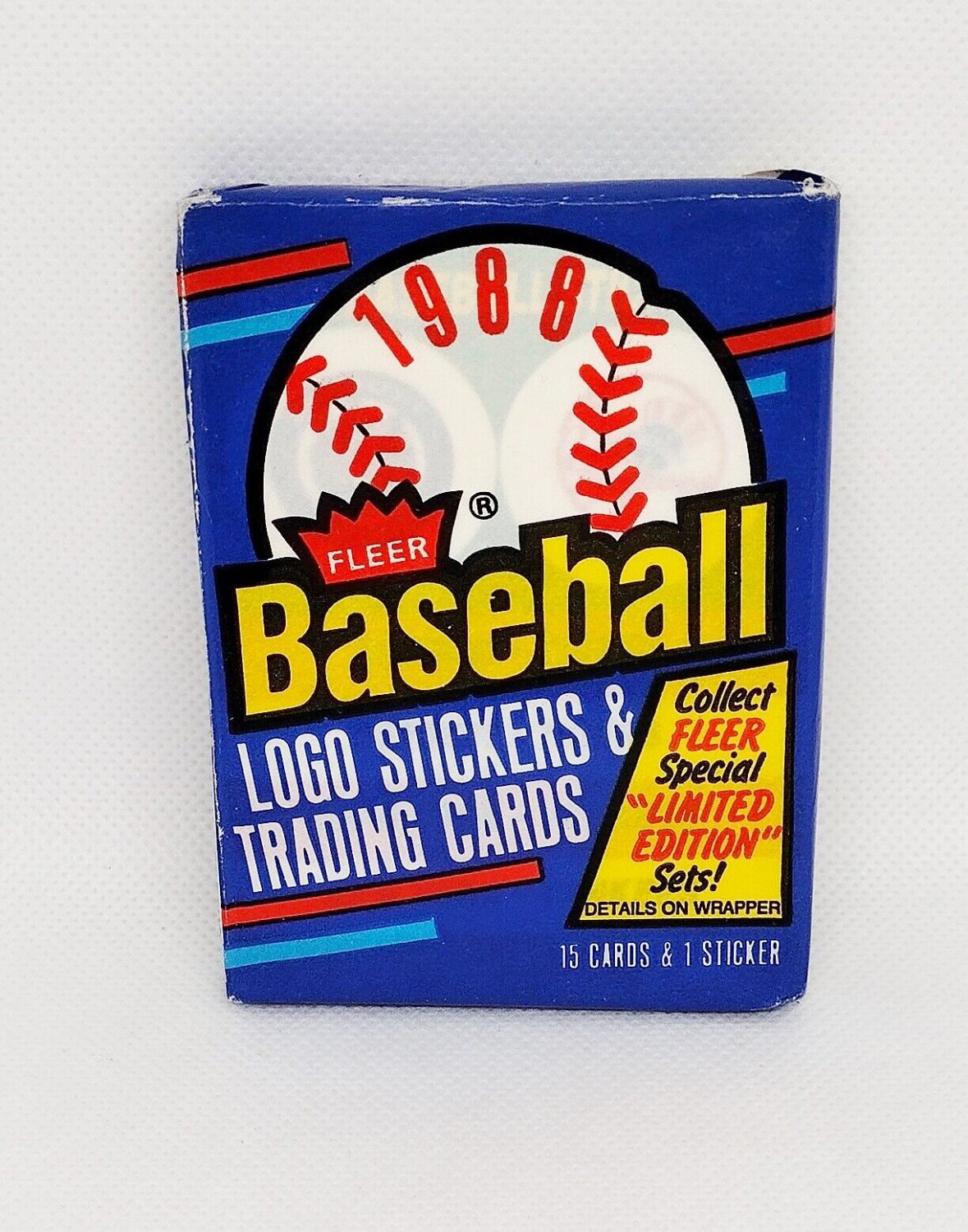 Fleer 1988 Baseball Logo Stickers & Trading Cards Unopened Pack