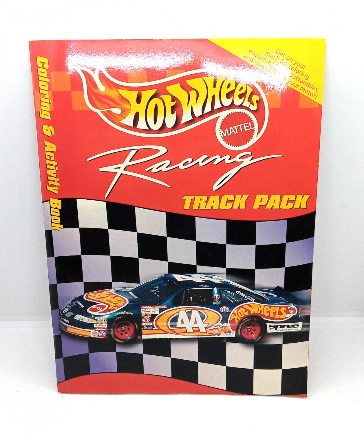 Hot Wheels 1999 Mattel Racing Track Pack Coloring & Activity Book