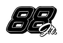 Dale Earnhardt Jr. New Number 88 Window Decal Sticker 88jr-001