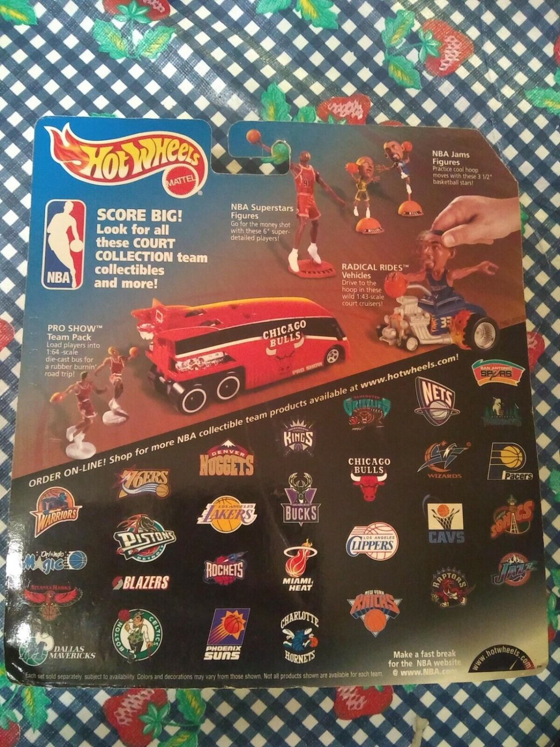 Mattel Hot Wheels Radical Rides Court Collection Detroit Pistons Grant Hill