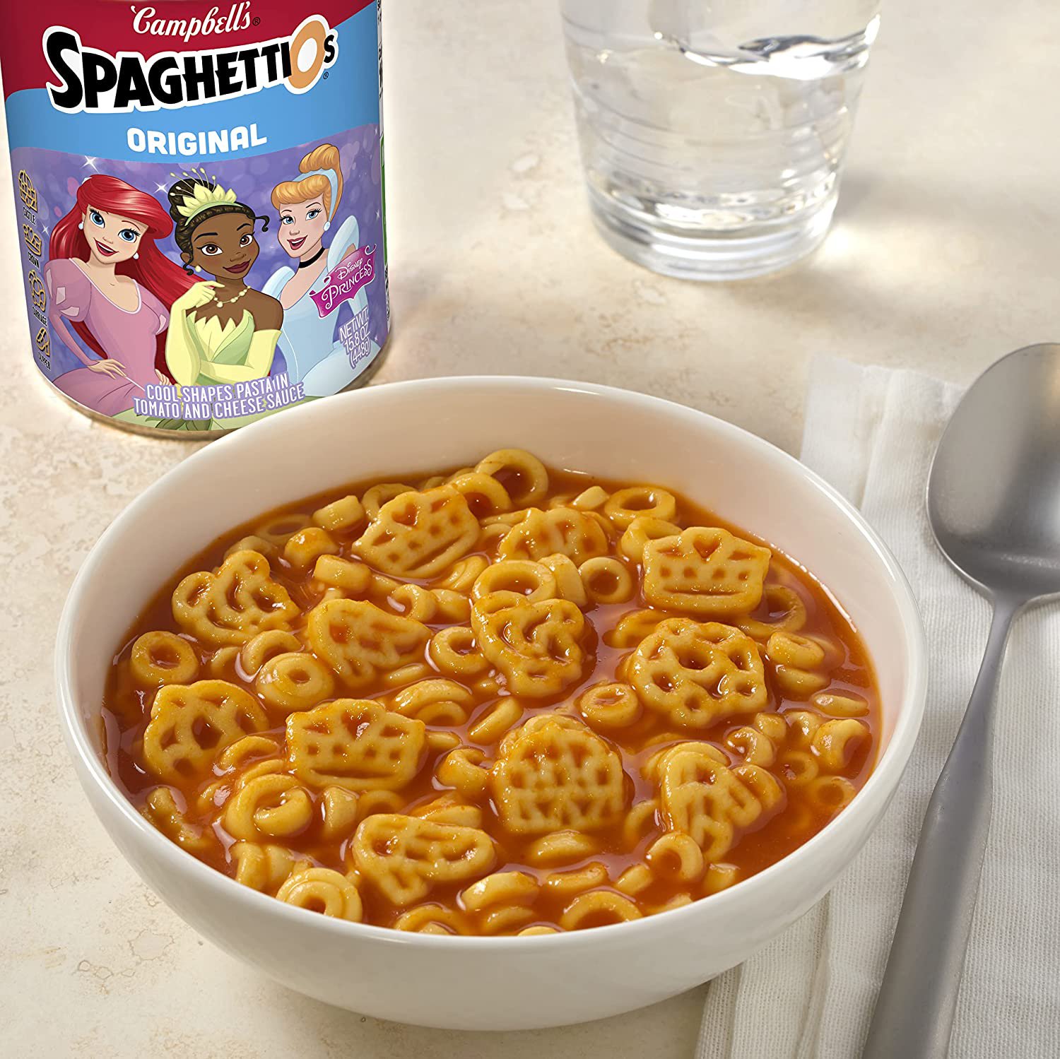 SpaghettiOs Original Disney Princess Shapes Canned Pasta, 15.8 oz. Can ...