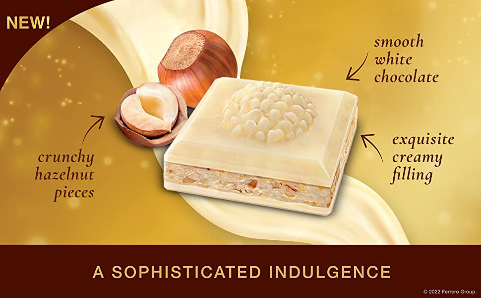 Ferrero Rocher Premium Chocolate Bars—White Chocolate Hazelnut Bar ...