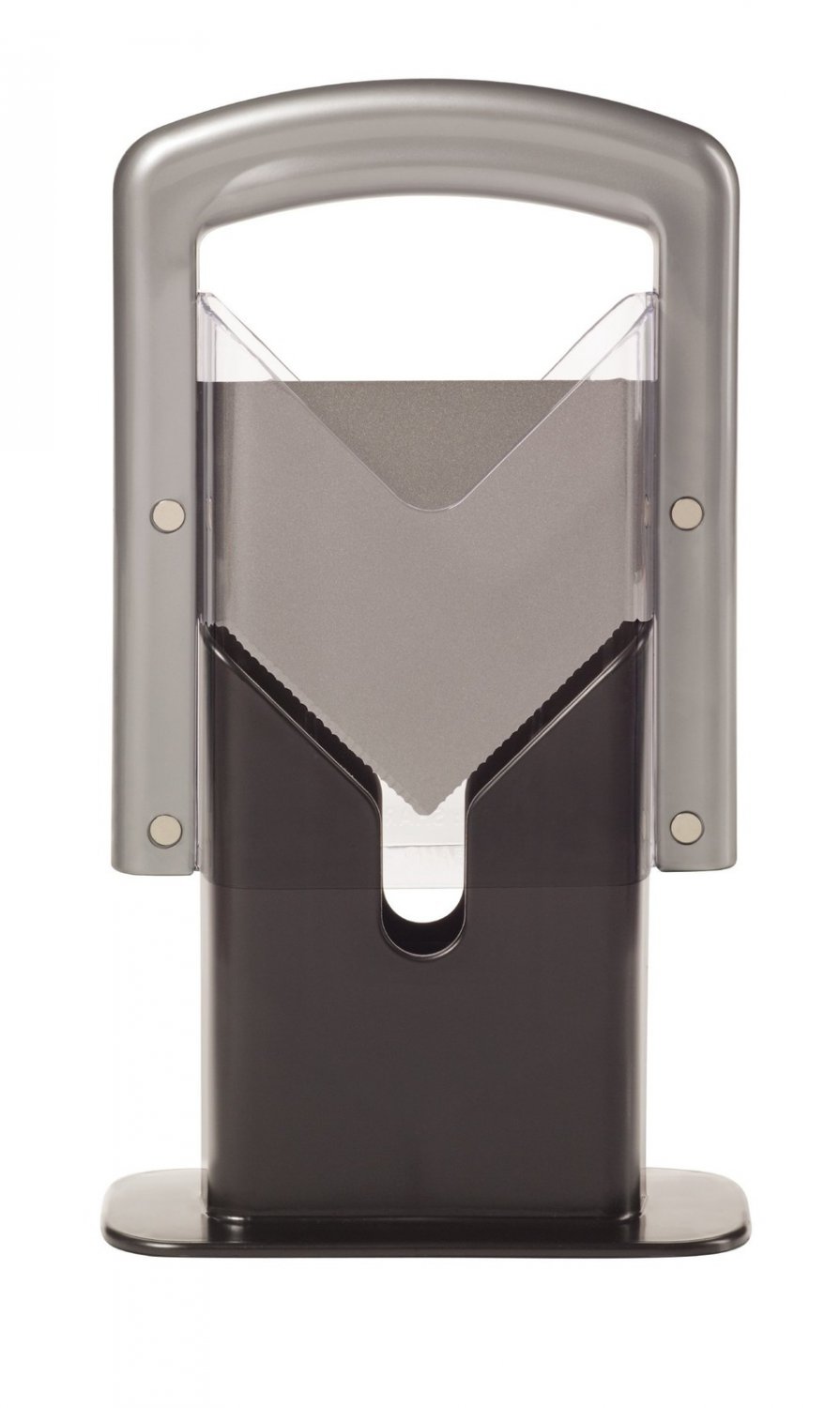 The Original Bagel Guillotine Universal Slicer, Silver, 9.25-Inch