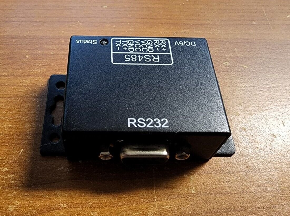 RS232 to RS485 Ethernet Adapter Converter DB9 to RJ12 Full Duplex