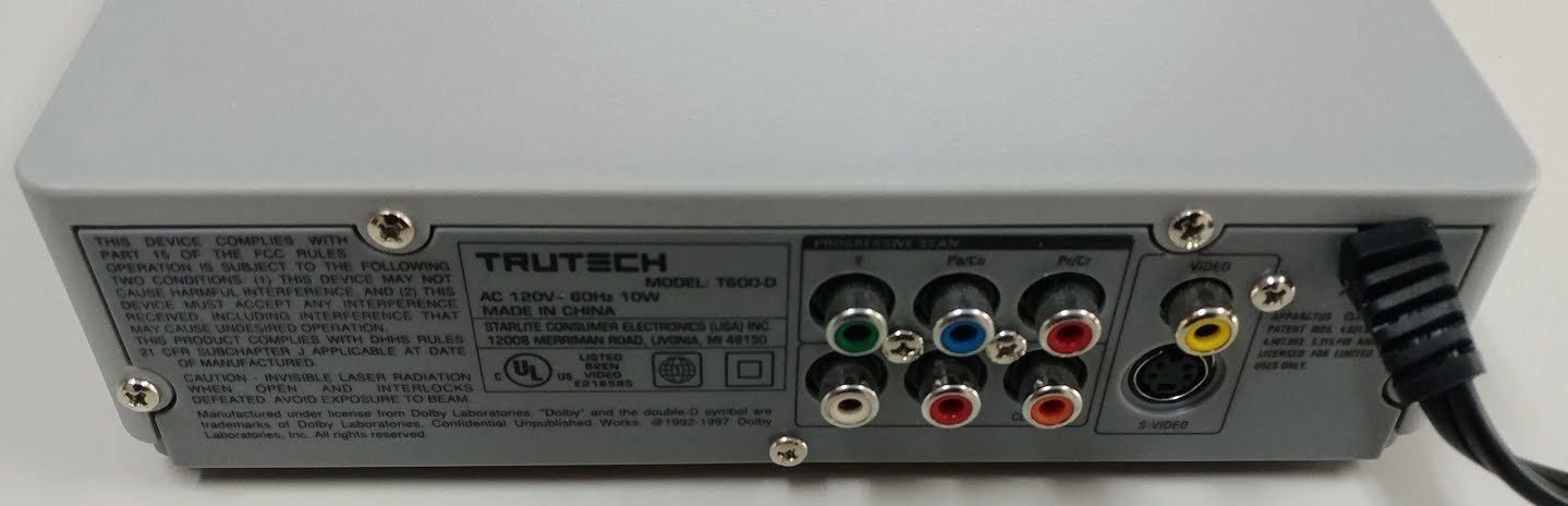 TruTech Model T600-D DVD Player