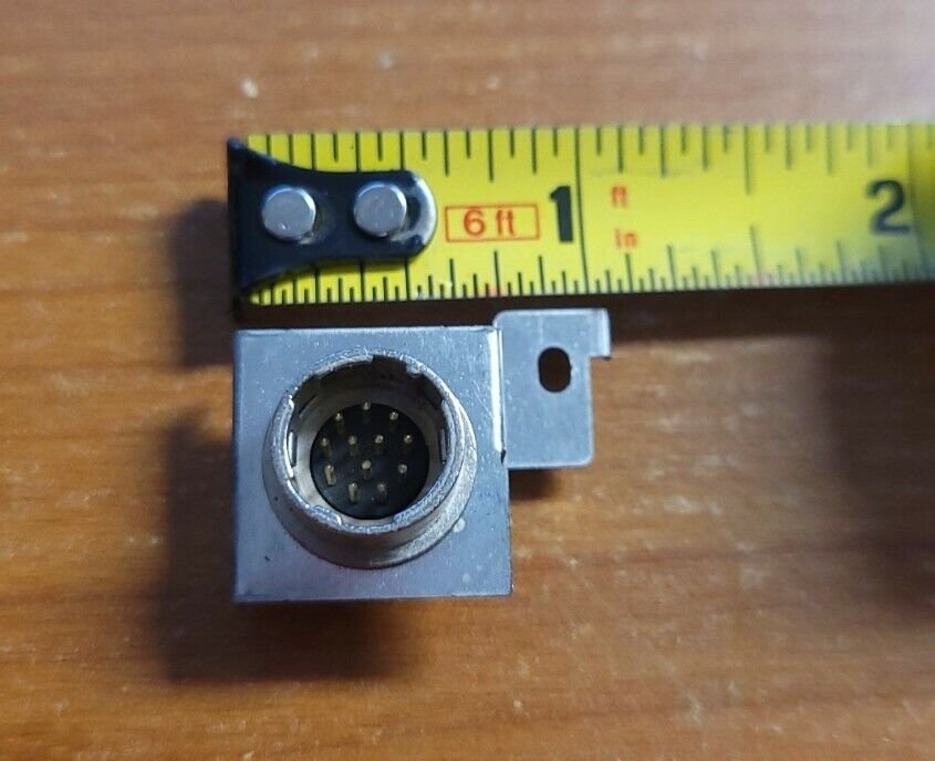 12 Pin Male Power Signal Circular Connector Plug Chassis Mount