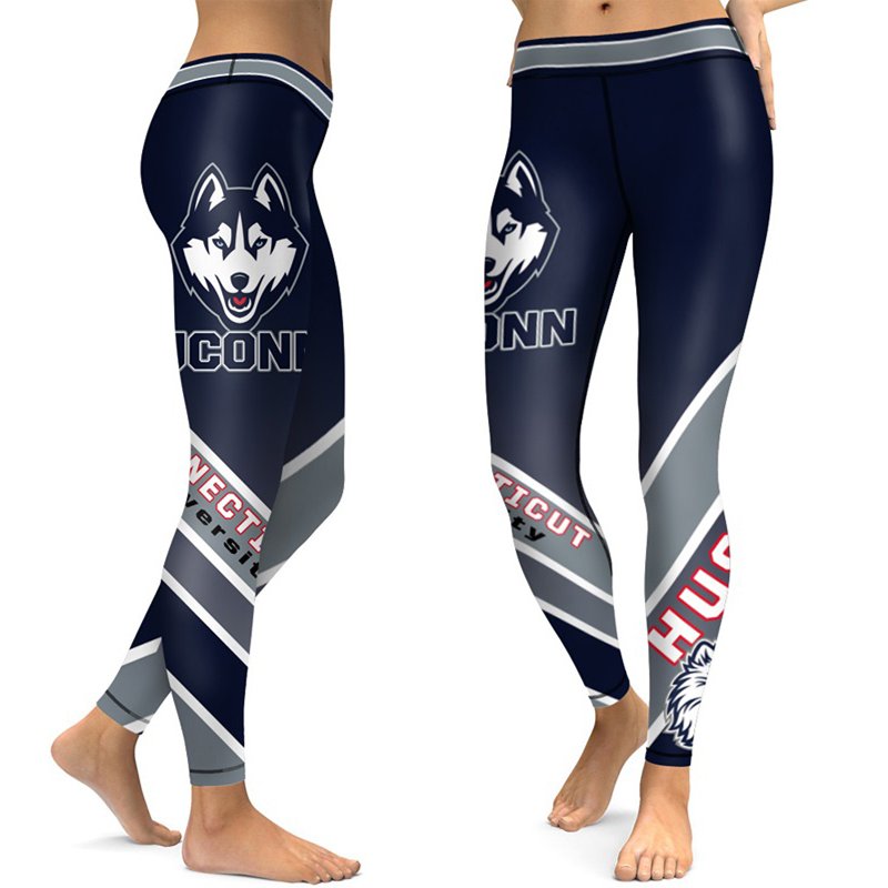 Uconn Huskies NCAA High Waisted Leggings