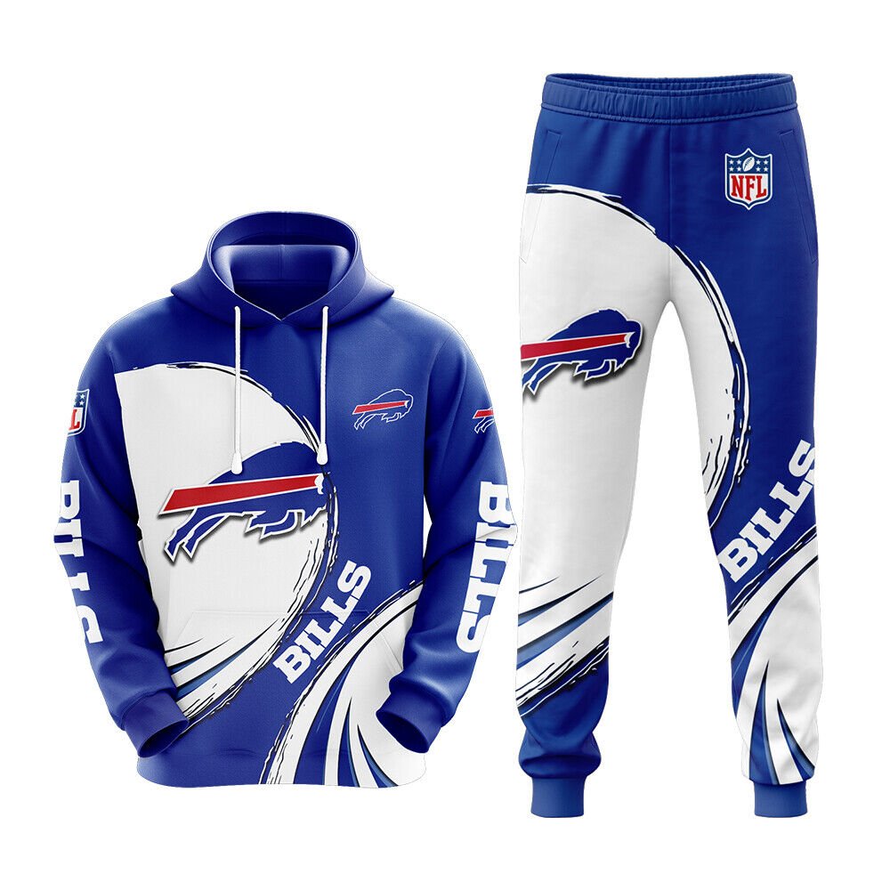 Buffalo Bills NFL Tracksuit Hoodie And Sweatpants