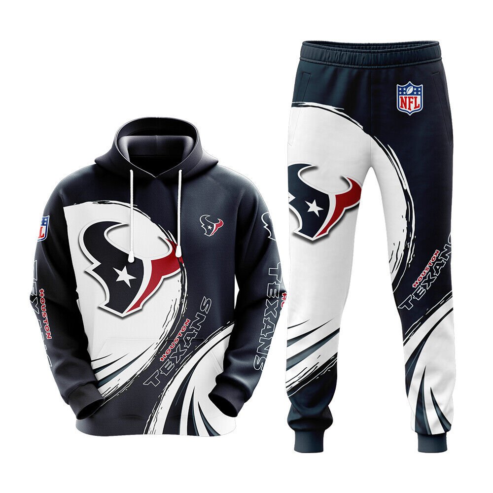 Houston Texans NFL Tracksuit Hoodie And Sweatpants