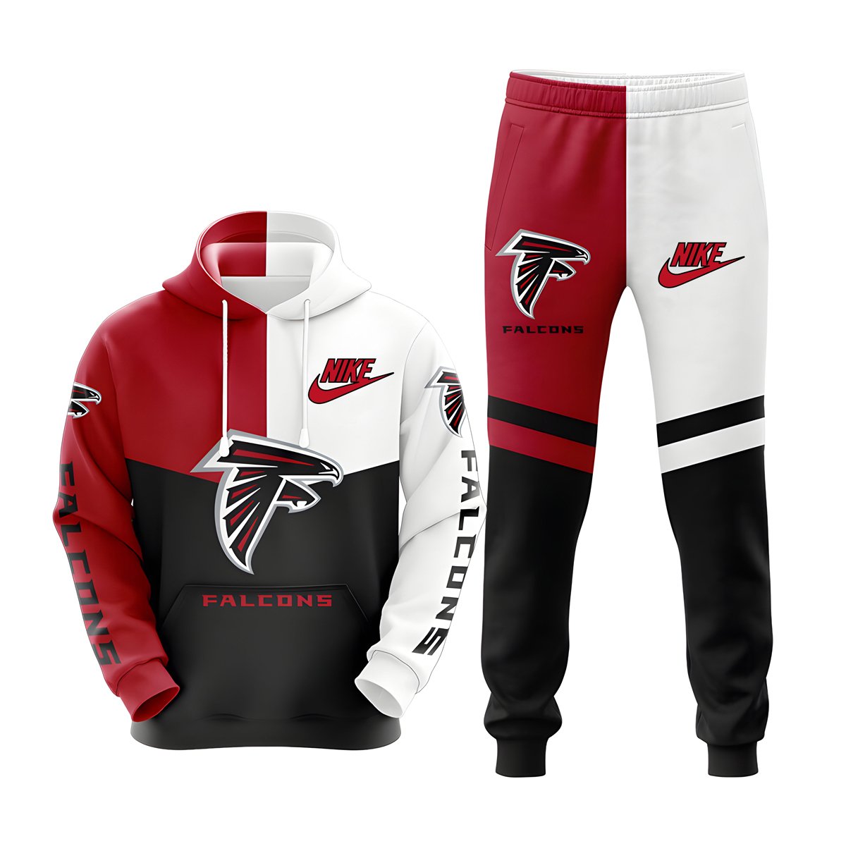 Atlanta Falcons Superior Tracksuit Hoodie And Sweatpants