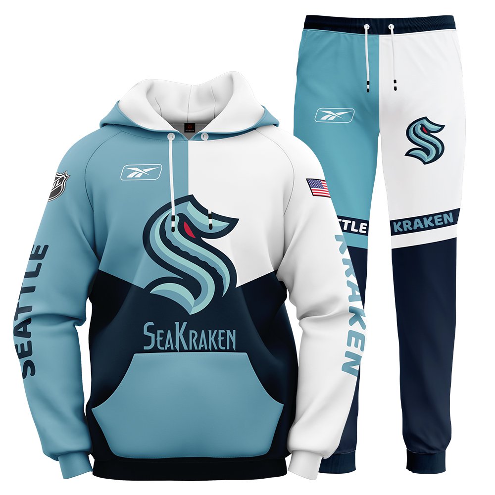 Seattle Kraken Superior Tracksuit Hoodie Sweatpants Set