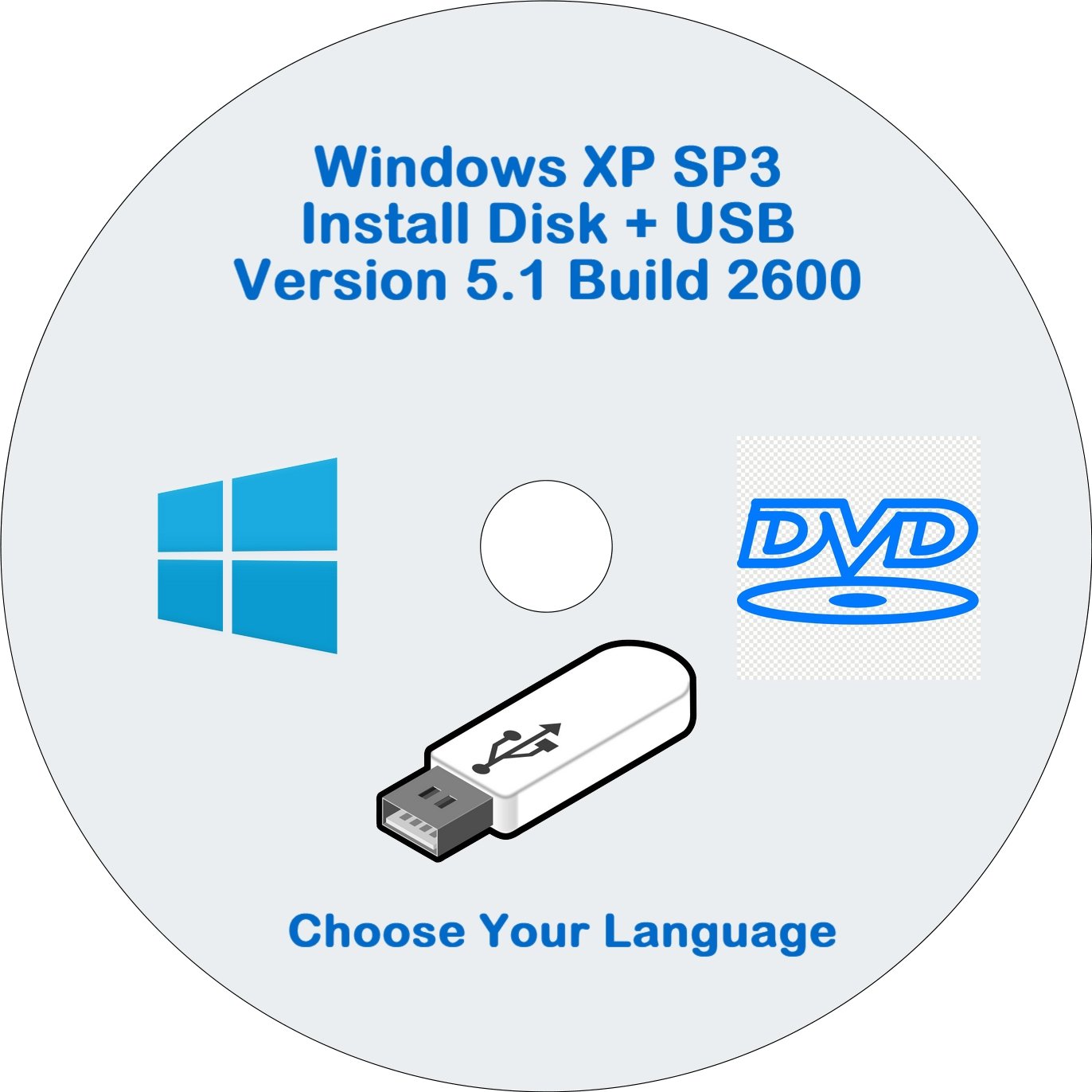 Windows XP Install Disk + USB