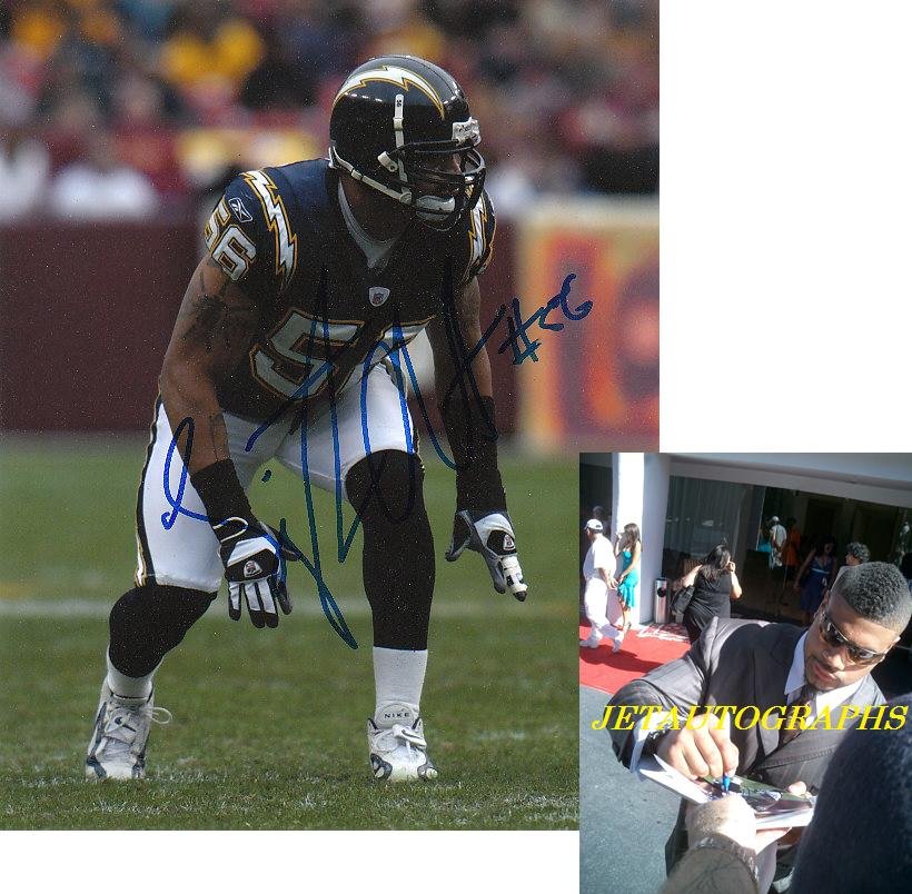 SHAWNE MERRIMAN SIGNED CHARGERS 8X10 PHOTO PIC PROOF BUFFALO BILLS