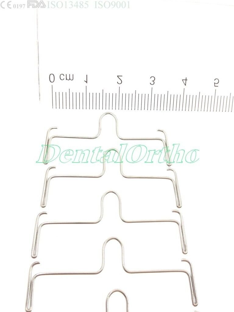 50 x Palatal Arch Bar Mesial Loop Dental Orthodontic Multi Size Mixed
