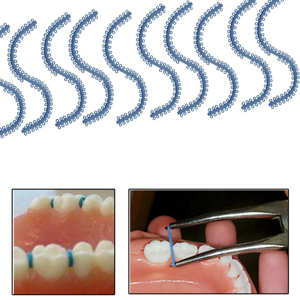 700 Pcs Dental Orthodontic Elastics Separator Tie