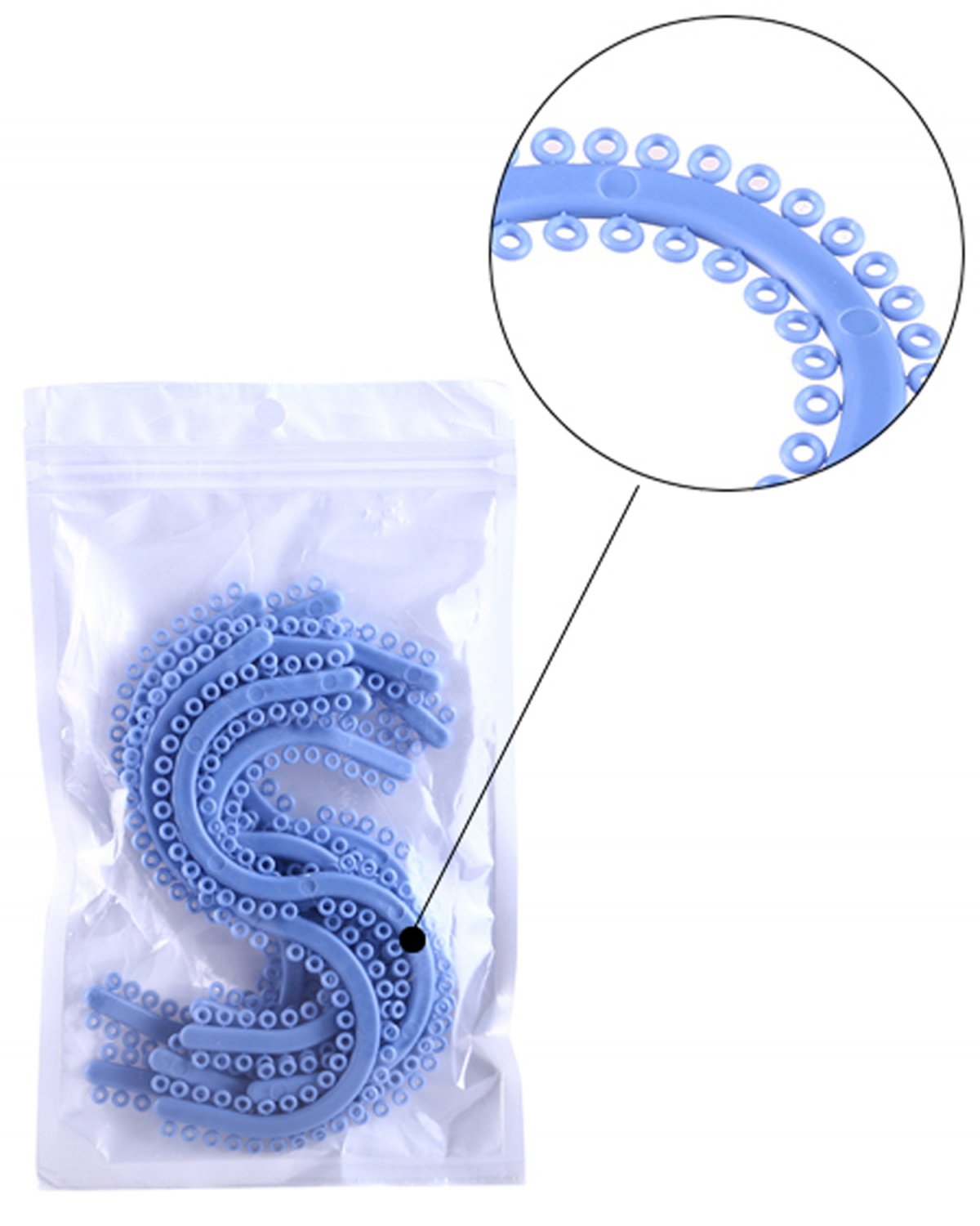 700 Pcs Dental Orthodontic Elastics Separator Tie