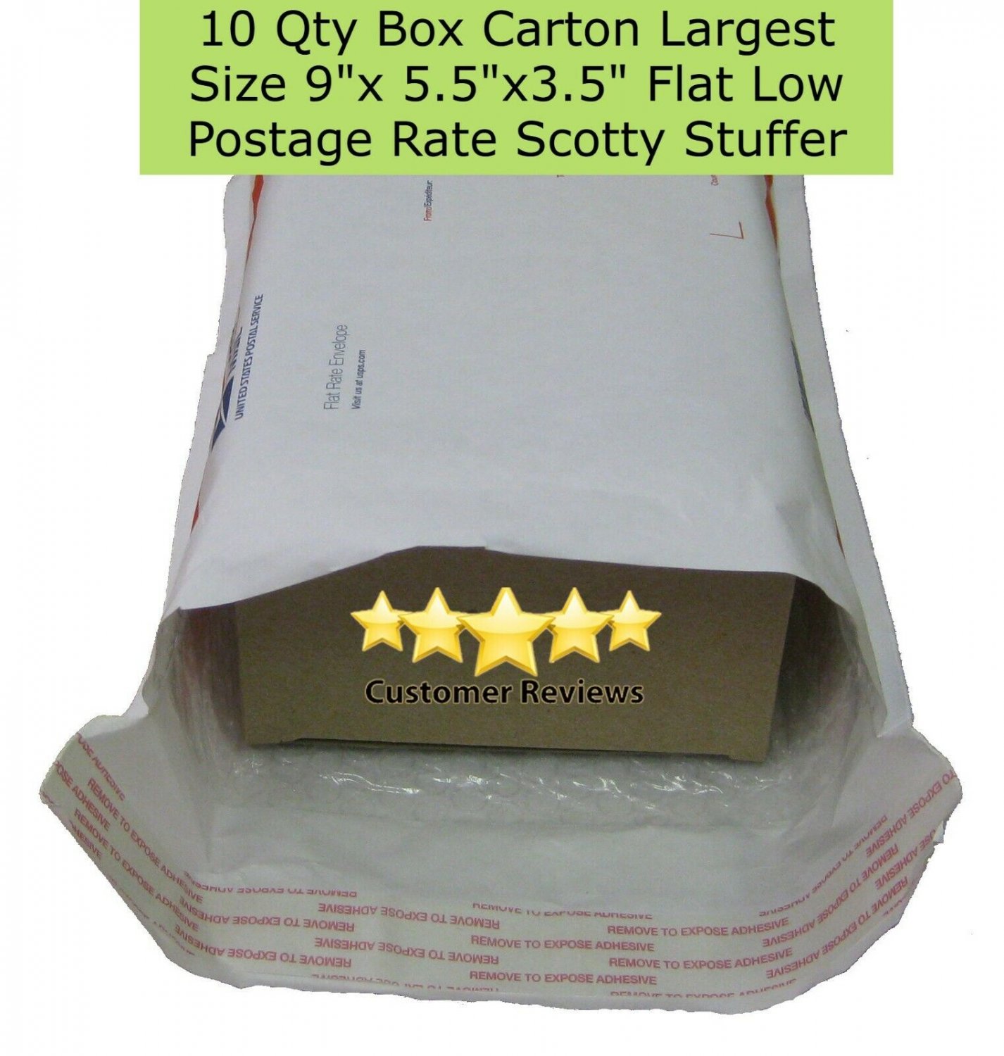10 Qty Box Carton Largest Size 9 x5.5 x3.5 Flat Low Postage Rate Scotty ...