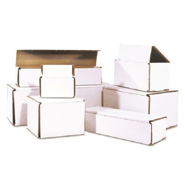 Mailers 50 Pack 10"x4"x4" Corrugated Mailer Ships Flat - Easy to Fold ...