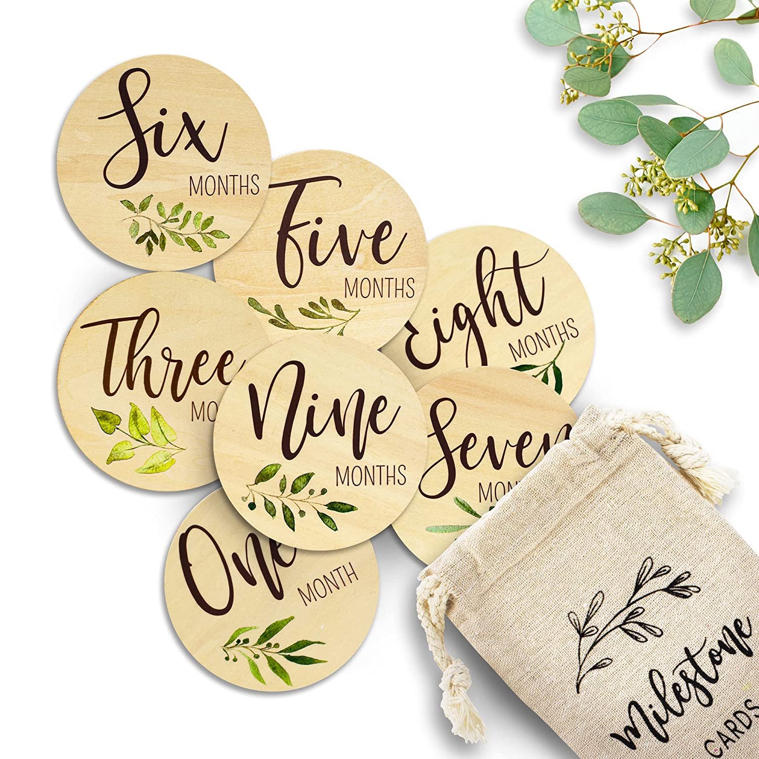 Beautiful Baby Monthly Milestone Cards - the Perfect Newborn ...