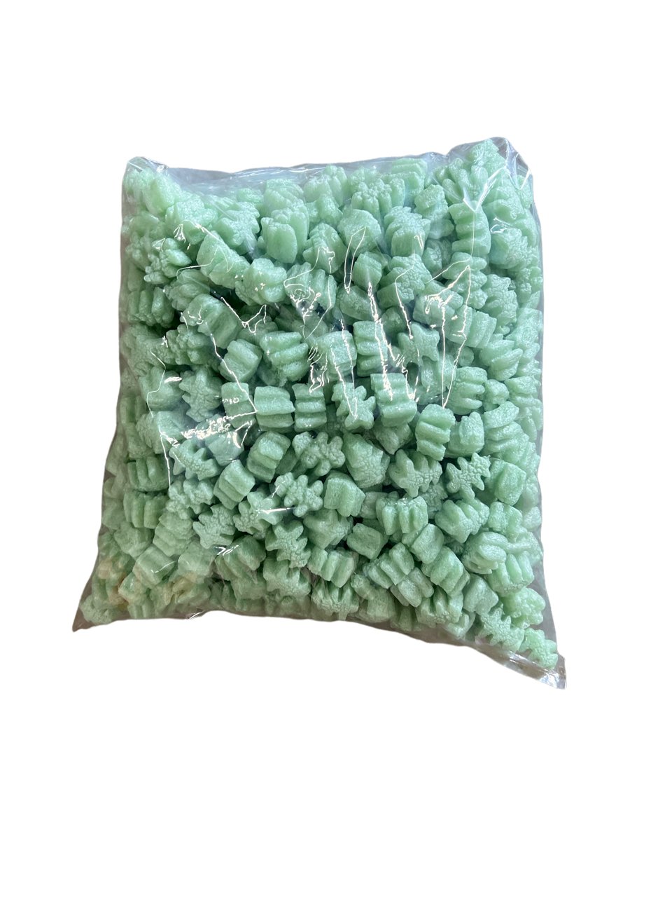 Funpak Packing Peanuts Christmas Tree Shape Minipack .6 Cu Ft Biodegradable