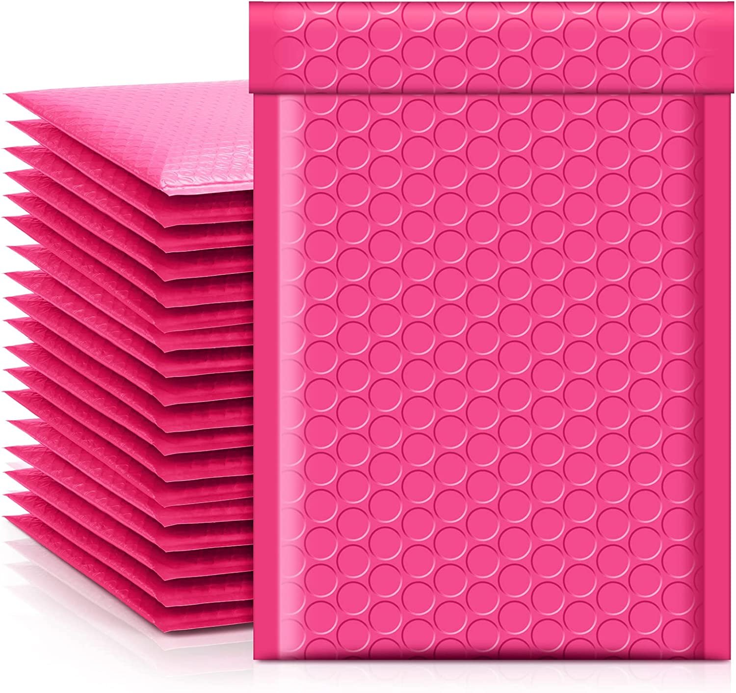 Bubble Mailers 4X8 Inch 100 Pack, Hot Pink Bubble Mailers, Waterproof ...
