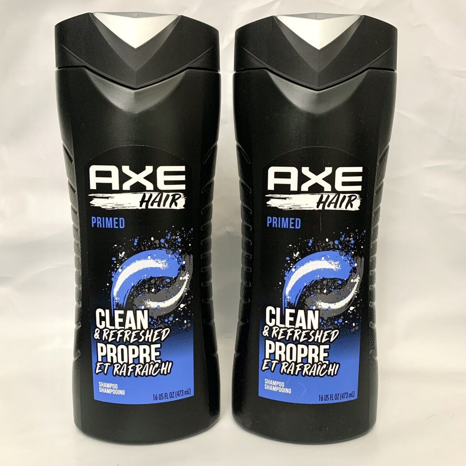 Lot Of 2 AXE Hair Primed Clean & Refreshed Shampoo 16 fl oz / 473ml ...