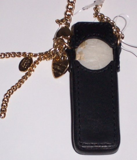 JUICY COUTURE Black Leather iPOD Shuffle Case