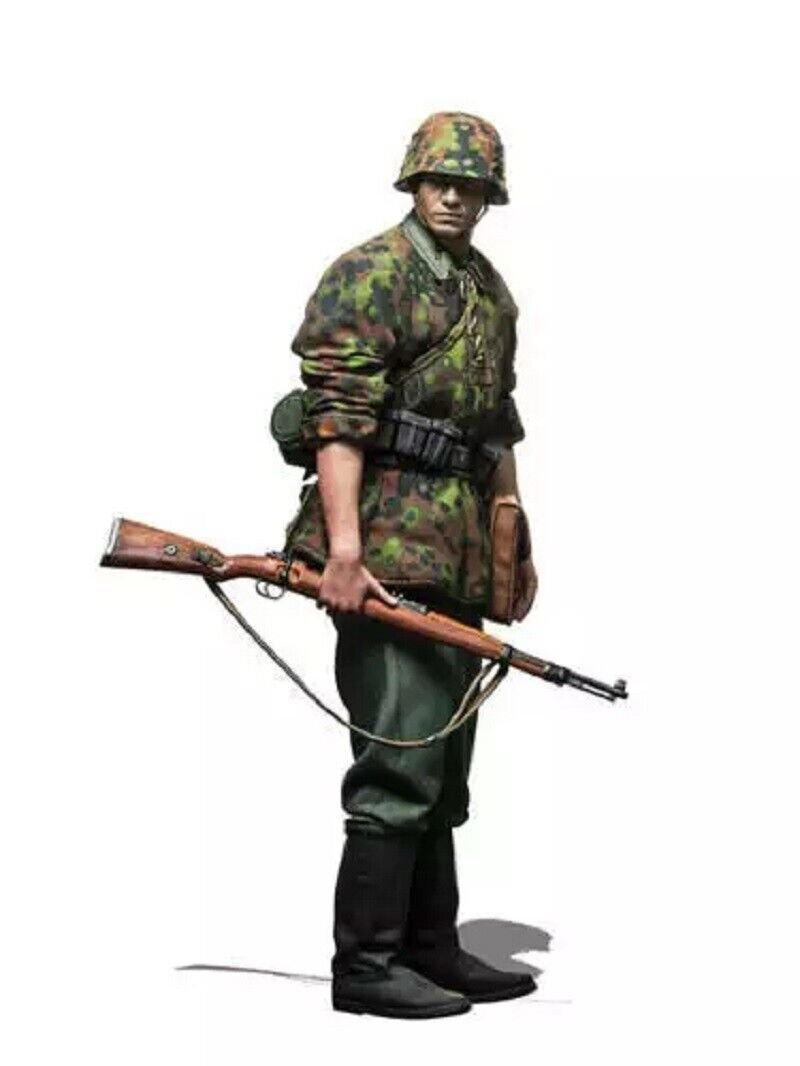 1/16 Resin Figure Model Kit German Soldier Waffen-SS WWII WW2 Unpainted ...
