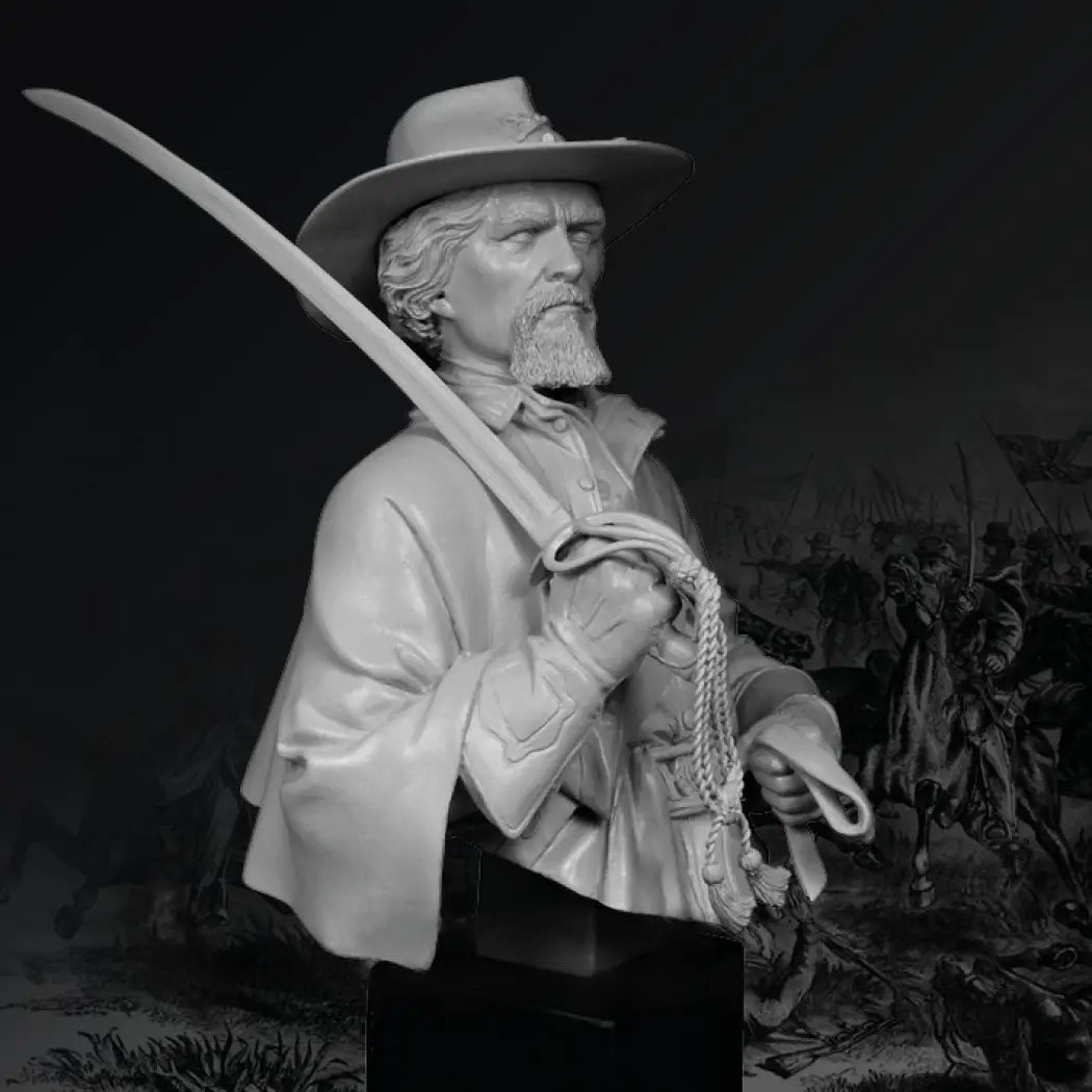 1/12 BUST Resin Model Kit American Civil War Cavalry Officer ...