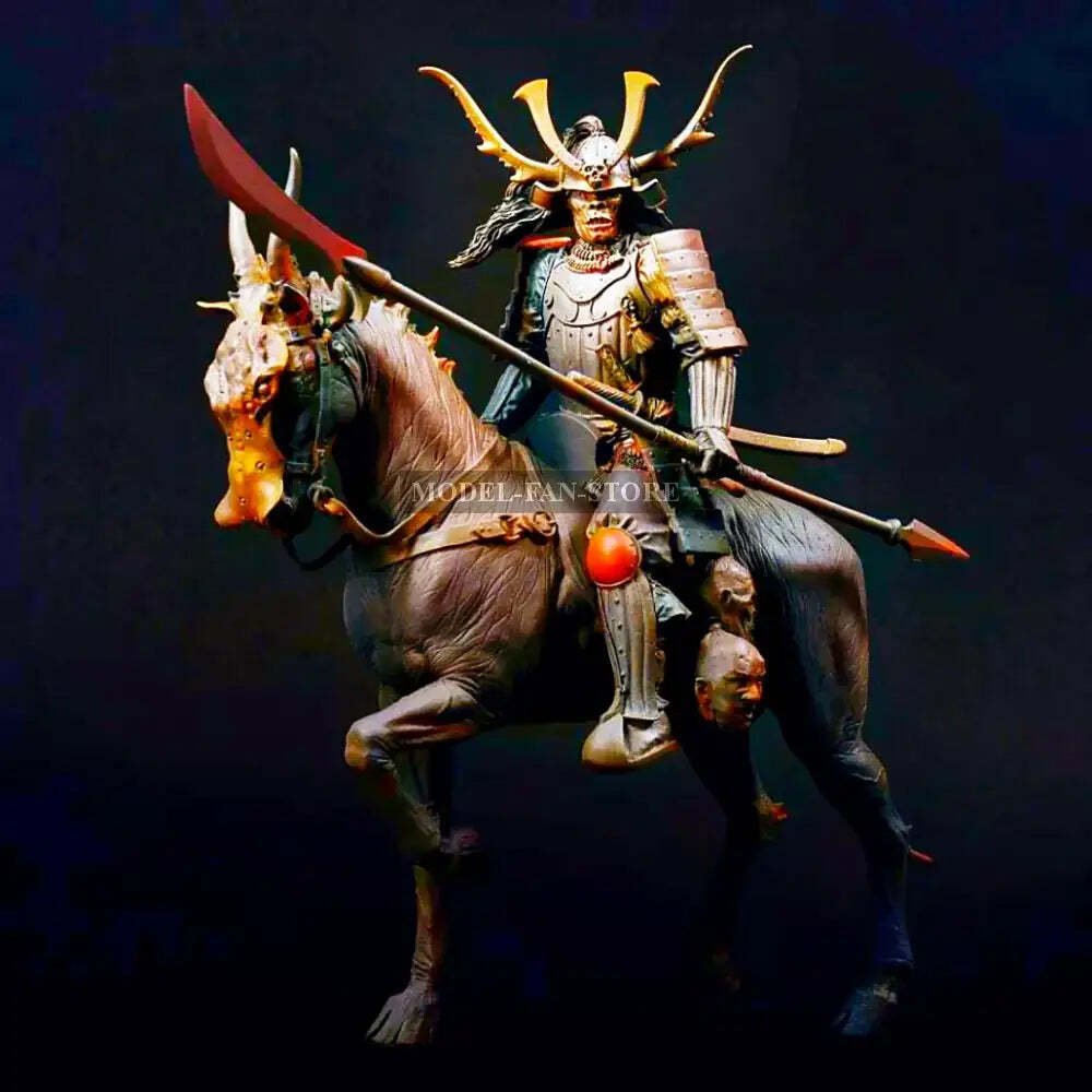 1/24 Resin Model Kit Japanese Samurai Rider Death Dealer Fantasy Unpainted