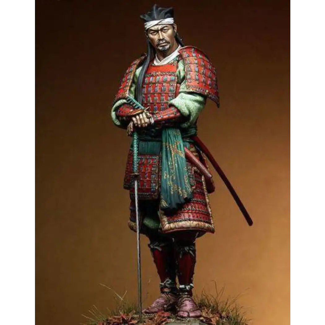 1/18 90mm Resin Model Kit Japanese Samurai with Sword Unpainted