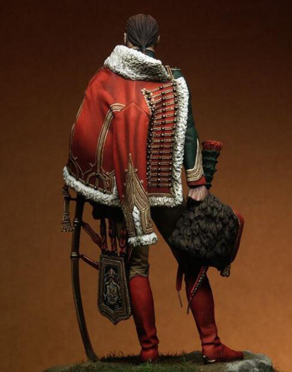 1/18 90mm Resin Model Kit Napoleonic Wars French Colonel Soldier Unpainted