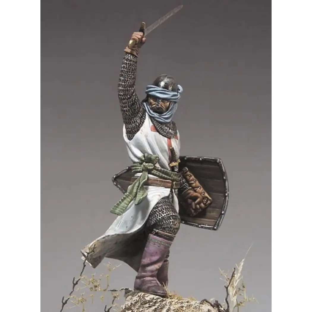 1/32 Resin Model Kit European Medieval Knight Templar Unpainted