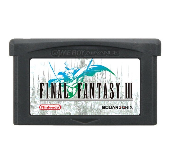 Final Fantasy 3 III English translation GBA cartridge Nintendo Game Boy ...