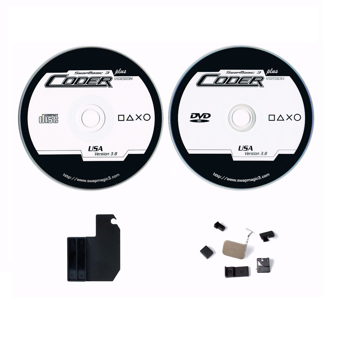Swap Magic 3.8 Coder for Playstation 2 PS2 USA DVD CD set with Slide ...