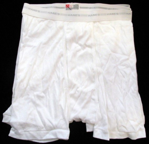 *1 Pack (3 Pair) Hanes White Boxer Briefs with Discontinued White ...