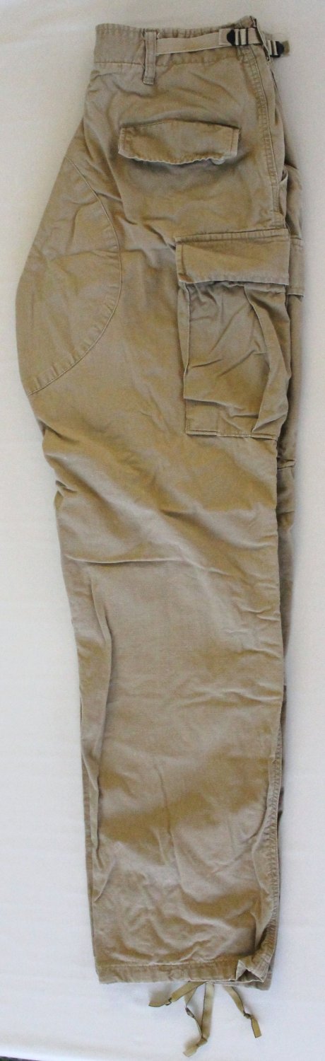 Tru Spec Khaki BDU pants Medium - Long Military Spec RIPSTOP Cargo Pockets