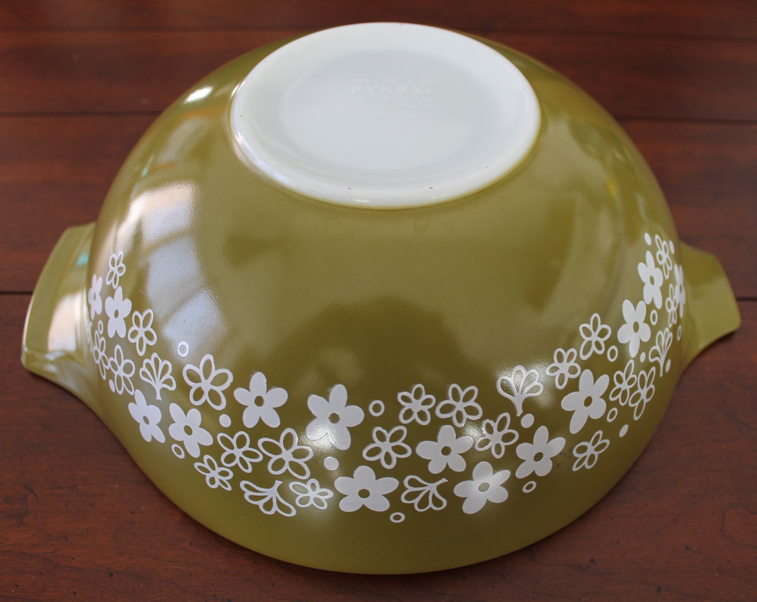 Vintage 70's Set Pyrex Crazy Daisy Cinderella Mixing Bowls USA