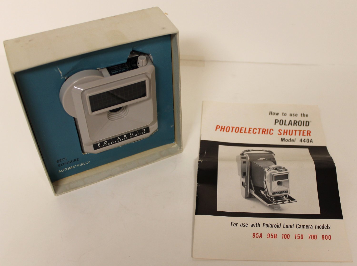 Vintage POLAROID Photoelectric Shutter #440A With Instruction Booklet & Box