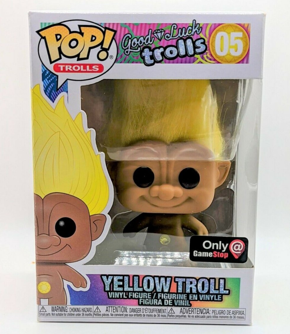 YELLOW TROLL Good Luck Trolls Funko POP! #05 Protector