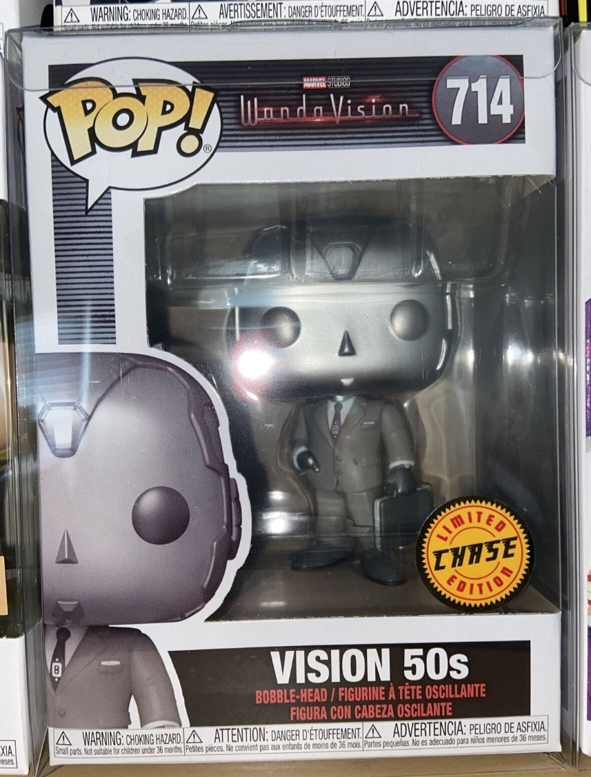Brand New Funko Pop! Marvel WandaVision VISION 50s Chase Vinyl Figure ... Brand New Funko Pop! Marvel WandaVision VISION 50s Chase Vinyl Figure ...